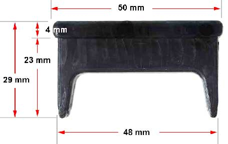 50x10 Rectangular End Cap