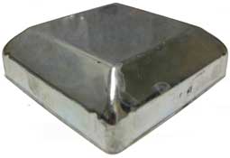 Steel Caps Square 75x75 mm Galvabond