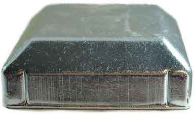 Steel Caps Square 90x90 mm Galvabond