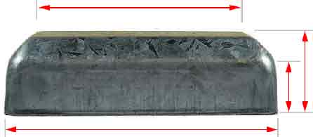 Steel Caps Rectangular 100x50mm